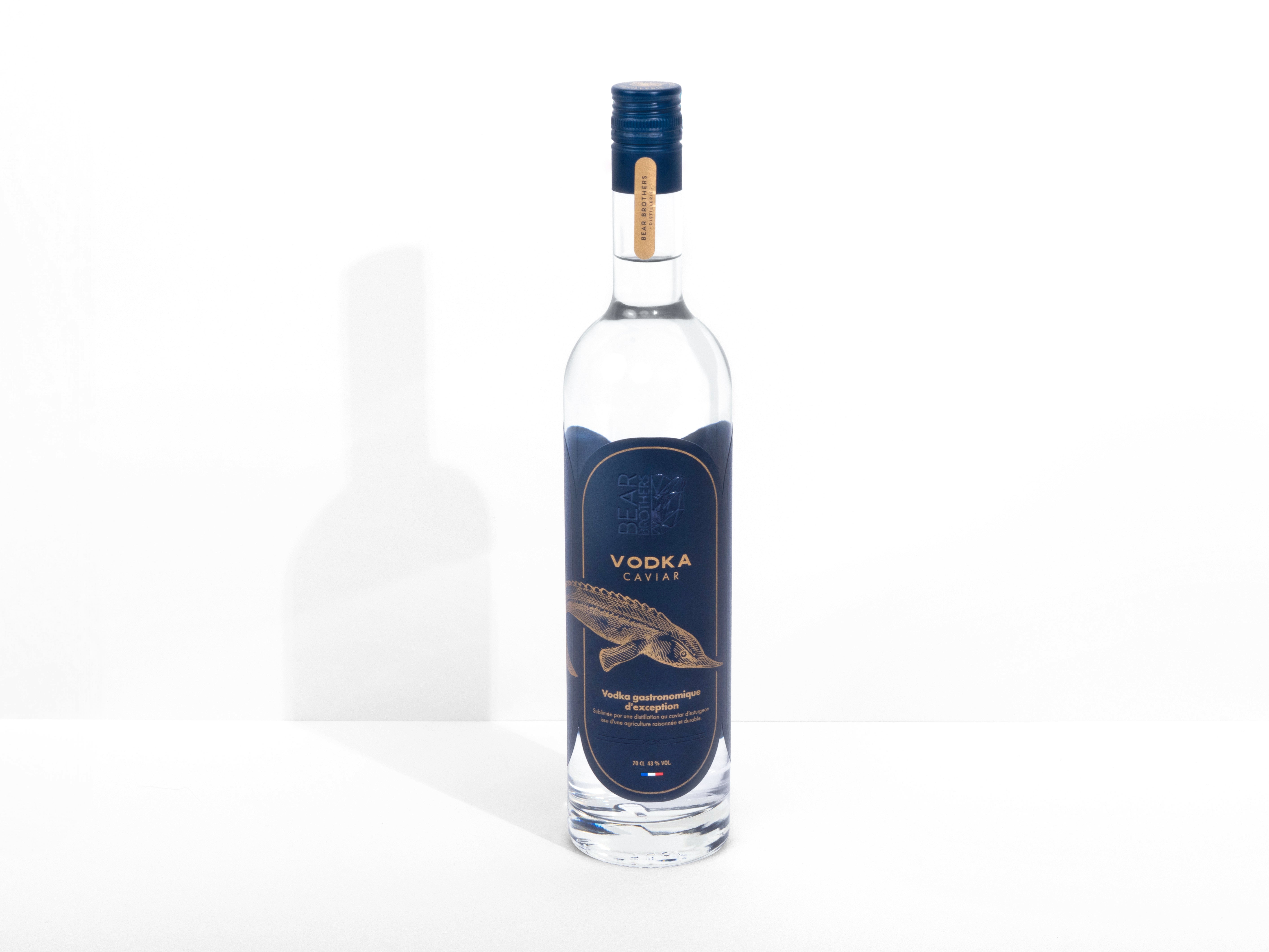 Vodka Caviar 70cl 43% | Vodka gastronomique française | Bear Brothers